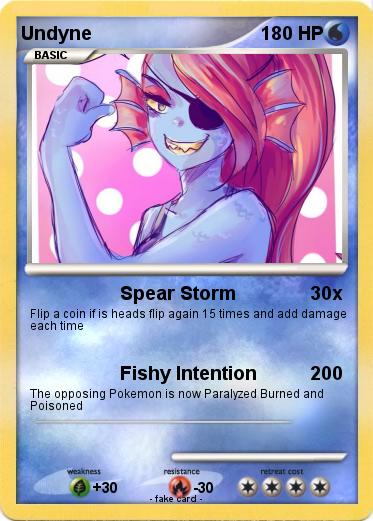 Pokémon Undyne 260 260 - Spear Storm - My Pokemon Card