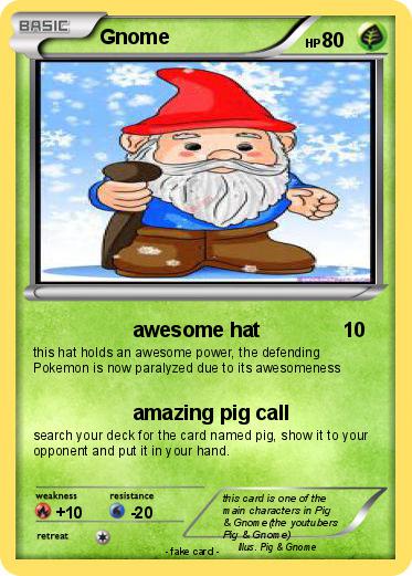 Pokémon Gnome 36 36 - awesome hat - My Pokemon Card