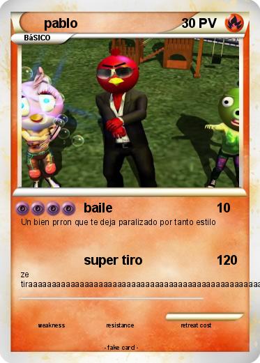 Pokémon pablo 302 302 - baile - Mi carta pokémon