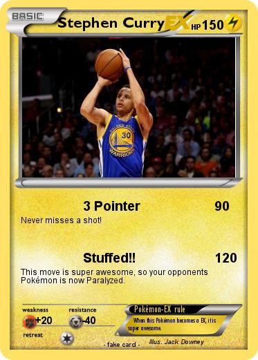 Pokémon Stephen Curry 244 244 - 3 Pointer - My Pokemon Card
