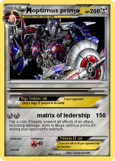Pokémon optimus prime 860 860 - matrix of ledership - My Pokemon Card