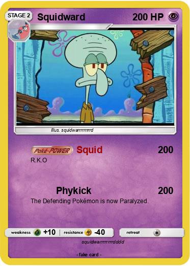 Pokémon Squidward 956 956 - Squid - My Pokemon Card