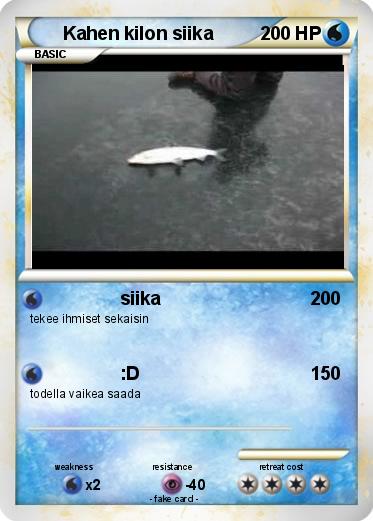 Pokémon Kahen kilon siika - siika - My Pokemon Card