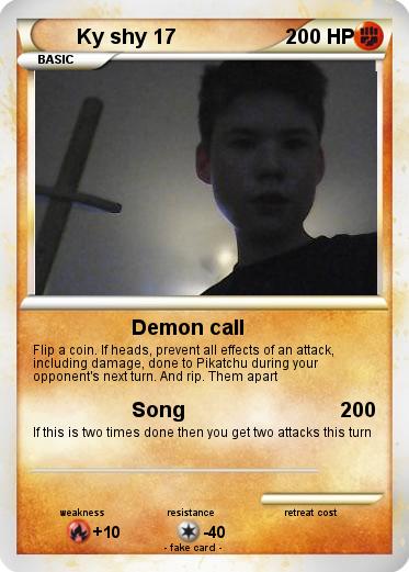 Pokémon Ky shy 17 17 - Demon call - My Pokemon Card