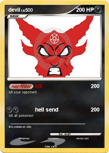 Pokémon devil 916 916 - kill - My Pokemon Card