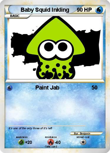 Pokémon Baby Squid Inkling - Paint Jab - My Pokemon Card