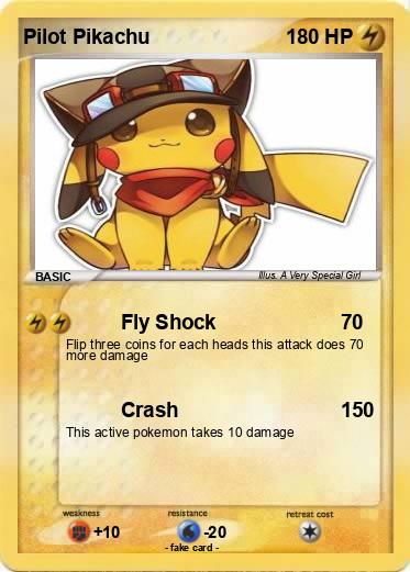 Pokémon Pilot Pikachu 7 7 - Fly Shock - My Pokemon Card