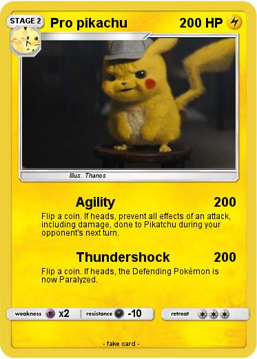 Pokémon Pro pikachu 1 1 - Agility - My Pokemon Card