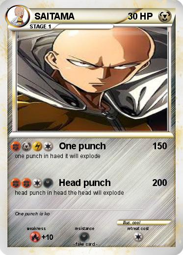 Pokémon SAITAMA 116 116 - One punch - My Pokemon Card