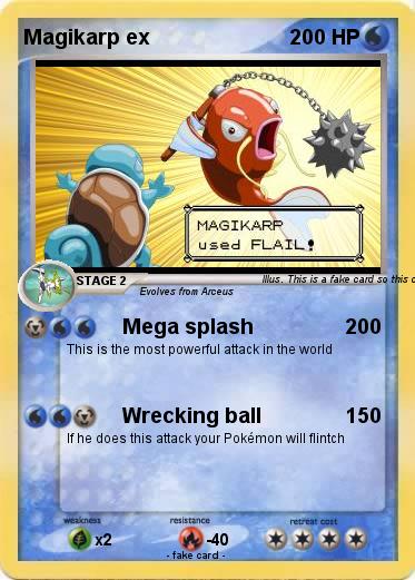 Pokémon Magikarp ex 115 115 - Mega splash - My Pokemon Card