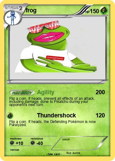 Pokémon frog 409 409 - Agility - My Pokemon Card