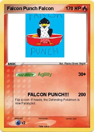 Pokémon Falcon Punch Falcon - Agility - My Pokemon Card