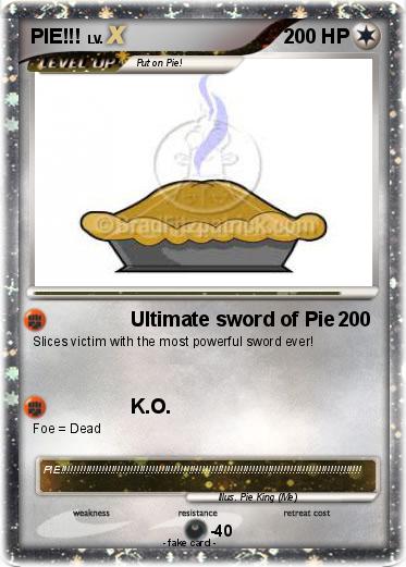 Pokémon PIE 254 254 - Ultimate sword of Pie - My Pokemon Card