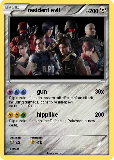 Pokémon resident evil 23 23 - gun - My Pokemon Card