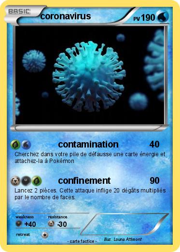 Pokémon coronavirus 8 8 - contamination - Ma carte Pokémon
