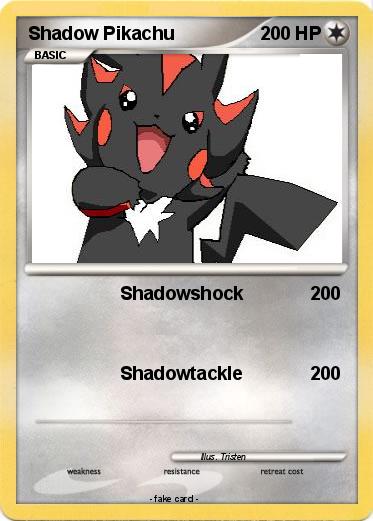 Pokémon Shadow Pikachu 603 603 - Shadowshock - My Pokemon Card