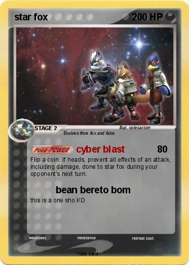 Pokémon star fox 16 16 - cyber blast - My Pokemon Card