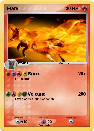 Pokémon Flare 317 317 - Burn - My Pokemon Card