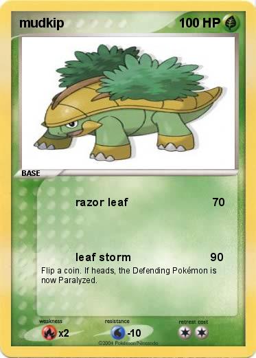 Pokémon mudkip 5 5 - razor leaf - My Pokemon Card