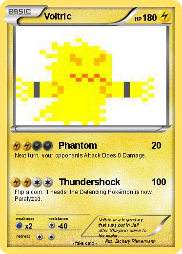 Pokémon Voltric 4 4 - Phantom - My Pokemon Card