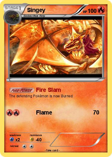 Pokémon Singey - Fire Slam - My Pokemon Card