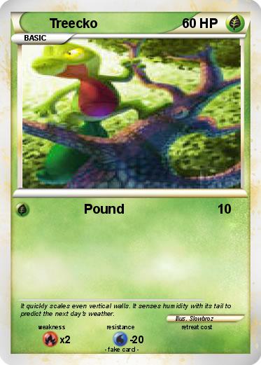 Pokémon Treecko 188 188 - Pound - My Pokemon Card