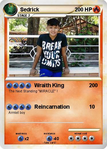 Pokémon Sedrick 4 4 - Wraith King - My Pokemon Card