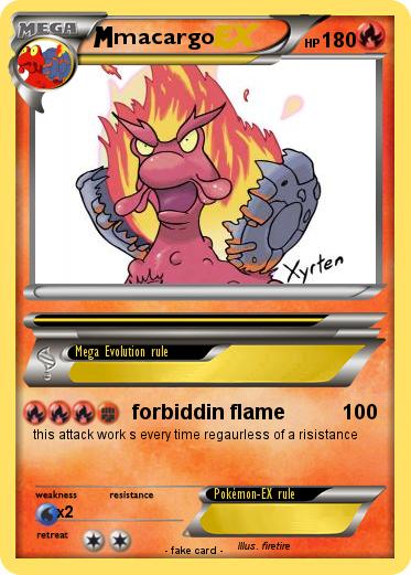 Pokémon macargo 5 5 - forbiddin flame - My Pokemon Card