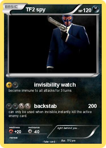 Pokémon TF2 spy 4 4 - invisibility watch - My Pokemon Card