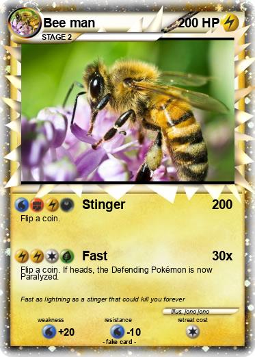 Pokémon Bee man 3 3 - Stinger - My Pokemon Card