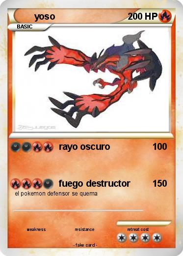 Pokémon yoso - rayo oscuro - My Pokemon Card