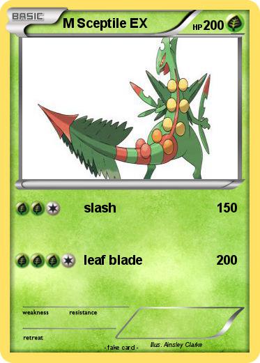 Pokémon M Sceptile EX 8 8 - slash - My Pokemon Card