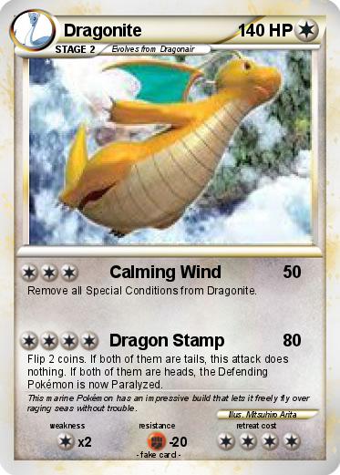 Pokémon Dragonite 980 980 - Calming Wind - My Pokemon Card