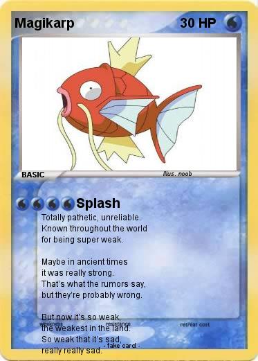 Pokémon Magikarp 1766 1766 - Splash - My Pokemon Card