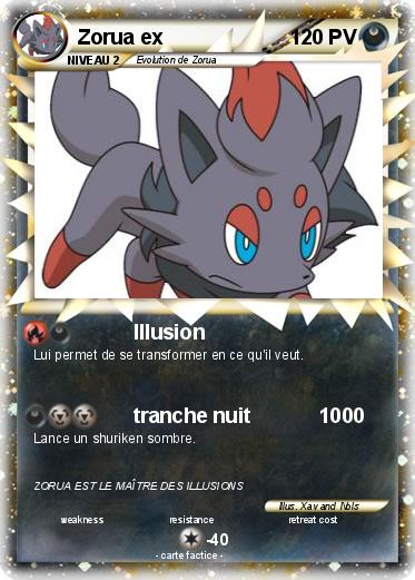 Pokémon Zorua ex 4 4 - Illusion - Ma carte Pokémon