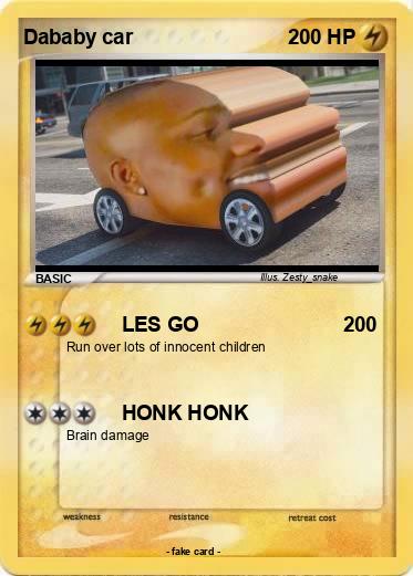 Pokémon Dababy car 83 83 - LES GO - My Pokemon Card