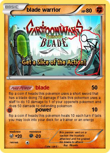 Pokémon blade warrior - blade - My Pokemon Card