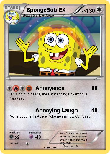 Pokémon SpongeBob EX 44 44 - Annoyance - My Pokemon Card