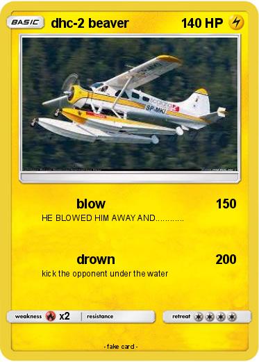 Pokémon dhc 2 beaver - blow - My Pokemon Card