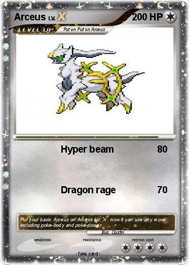 Pokémon Arceus 3366 3366 - Hyper beam - My Pokemon Card