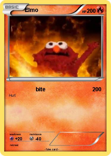Pokémon Elmo 1176 1176 - bite - My Pokemon Card