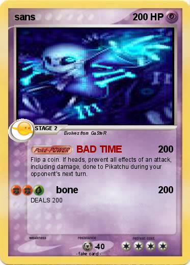 Pokémon sans 1273 1273 - BAD TIME - My Pokemon Card