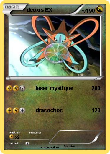 Pokémon deoxis EX 22 22 - laser mystique - Ma carte Pokémon