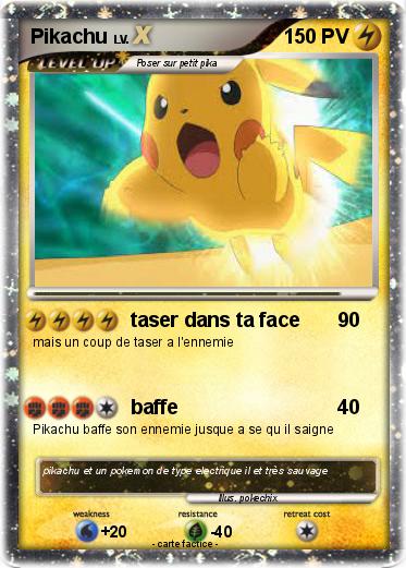Pokémon Pikachu 14108 14108 - taser dans ta face - Ma carte Pokémon