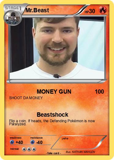 Pokémon Mr Beast 394 394 - MONEY GUN - My Pokemon Card