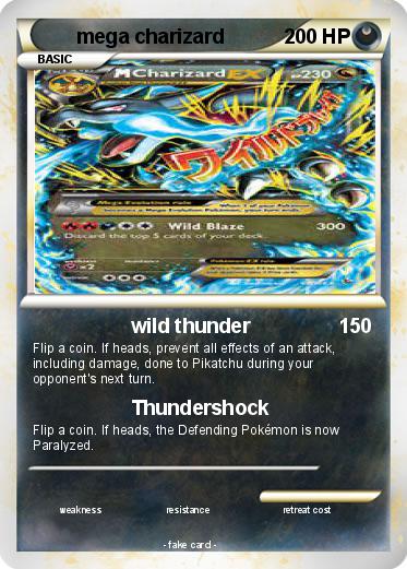 Pokémon mega charizard 1110 1110 - wild thunder - My Pokemon Card
