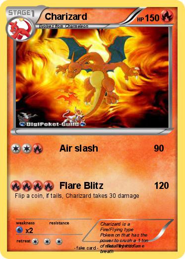 Pokémon Charizard 6945 6945 - Air slash - My Pokemon Card