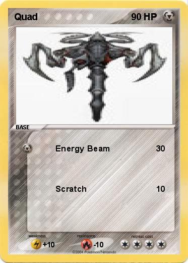 Pokémon Quad 1 1 - Energy Beam - My Pokemon Card