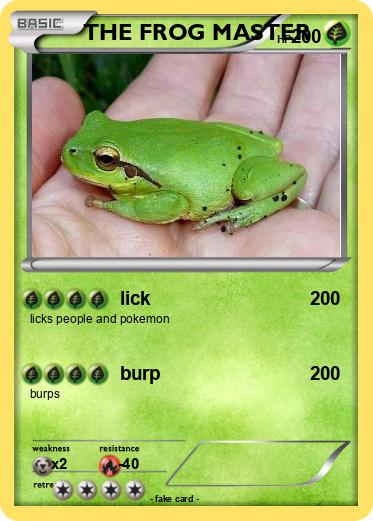 Pokémon THE FROG MASTER - lick - My Pokemon Card