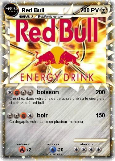 Pokémon Red Bull 95 95 - boisson - Ma carte Pokémon